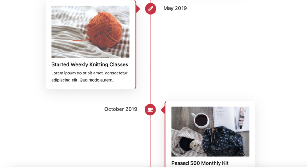 How To Build a Timeline Page With Blocks