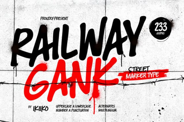 20+ Best Spray Paint Fonts (Stencil, Graffiti & More)